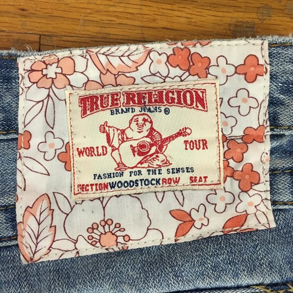 True Religion | Jeans | Vintage True Religion Ripped Patches Low Rise ...